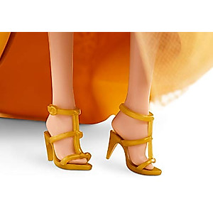 Barbie Signature 2020 Holiday Barbie Doll (12-inch Blonde Long Hair) in Golden Gown, with Doll Stand and Certificate of Authenticity, Gift for 6 Year Olds and Up