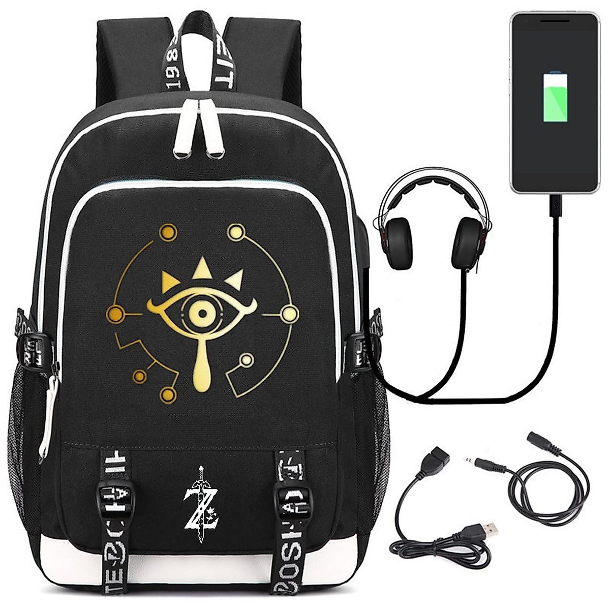 GO2COSY Anime Game Backpack Daypack Student Bag School Bag Bookbag Shoulder Bag