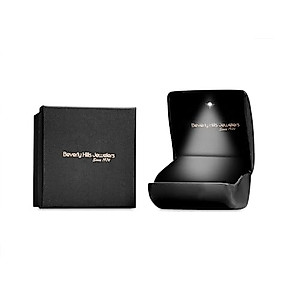 Beverly Hills Jewelers 1 Carat Round Brilliant Cut Lab Grown Diamond Engagement Ring in 14k White Gold D-E Color, cttw Size 7 Made in USA