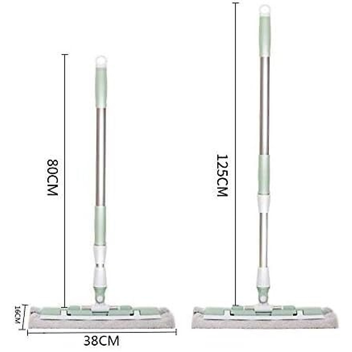Mop and Bucket Sets, Flat Mop Floor Telescopic with Large Microfiber Pads Spin Mop 360 Degree Handle Home Windows Kitchen Floor Cleaner Wood Tile 360 Degree Spin Mop,