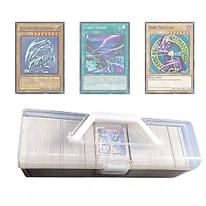 YUZUHOME White Yugioh Deck Box, Storage Case for Yugioh Cards, Yugioh Card Holder,Clear- 1 Pack
