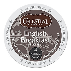 Celestial Seasonings English Breakfast Black Tea, Single-Serve Keurig K-Cup Pods, 24 Count