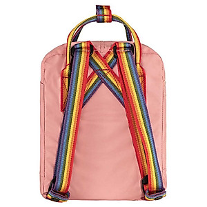 Fjallraven F23621312-907 Kanken Rainbow Mini Pink-Rainbow Pattern