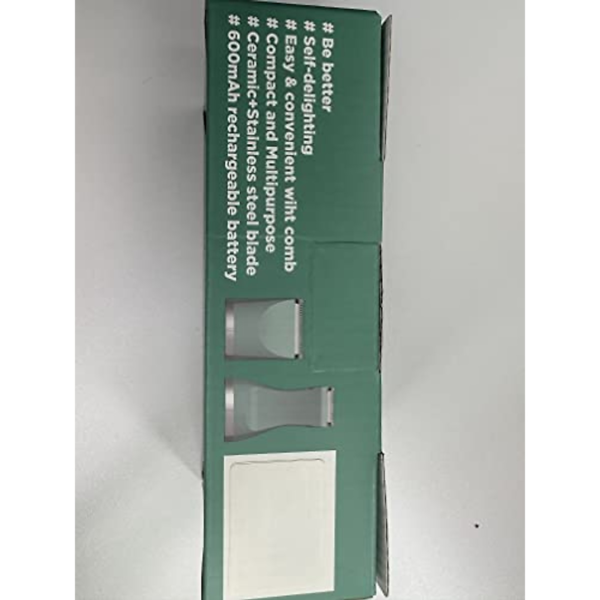 Waterproof Bikini Trimmer Women Electric Razor for Pubic Hair Women's Foil Shaver Rechargeable Shaver Removal with Snap-in Ceramic Blades IP7X Washable Head,Wet and Dry Use,Green