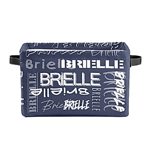 ZAACUSTOM Personalized Storage Bins with Name Custom Kids Storage Basket Cubes Organizer with Handles for Organizing Boys and Girls Toys Shelf Closet Nursery Baskets Boxes, 1 Pack