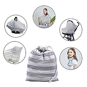 PPOGOO Nursing Cover for Breastfeeding Super Soft Multi Use for Baby Car Seat Covers Canopy Shopping Cart Cover Scarf Light Blanket Stroller Cover