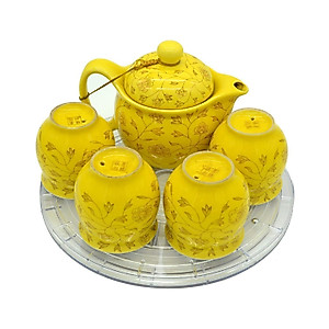 TamBee 2PC 6 inch Lazy Susans Turntable Organizer White Acrylic for Spice Rack Table Cake Kitchen Pantry Decoratin