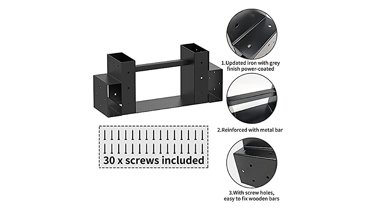 Heavy Duty Steel Firewood Rack with Adjustable Length by Foozet