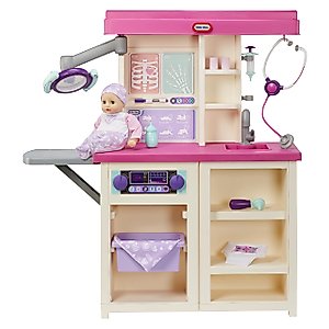 Little Tikes My First Baby Care Center Pretend Play Set for Doctor Nurse Parent Role Play with 15 Accessories for Kids, Boys, Girls Ages 3+ Years