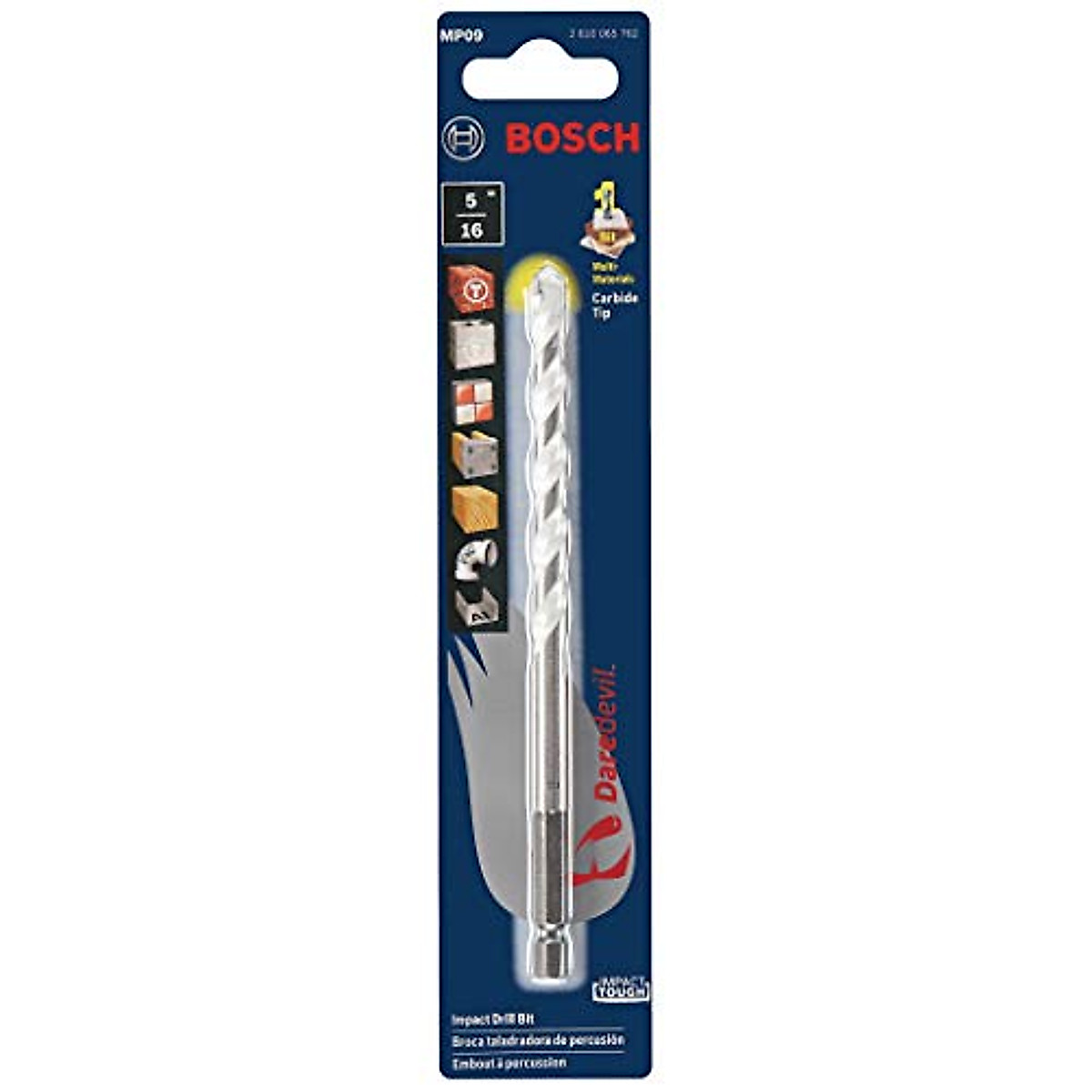 Bosch MP09 5/16 In. x 4 In. x 6 In. Daredevil Multipurpose Drill Bit