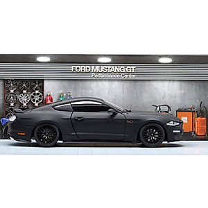 2019 Ford Mustang GT 5.0 Coupe Matt Black 1/18 Diecast Model Car by Diecast Masters 61005