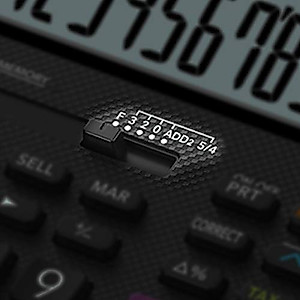 Casio HR-150RCE-WA-EC Printing Desktop Calculator, Black