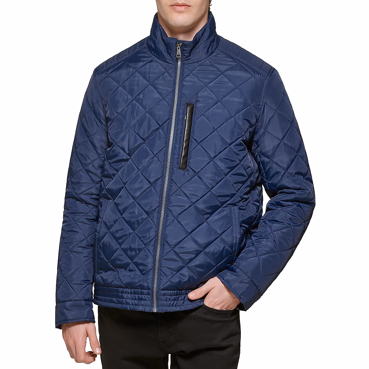 Cole Haan Men's Signature Quilted Jacket, Navy, X-Large