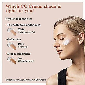 Erborian Color Correcting CC Cream with Centella Asiatica, Fair (Clair) - Light Multi-Purpose Facial Concealer with Illuminating Finish Soothes & Hydrates - SPF Korean Skincare Skin Perfector - 1.5 Oz