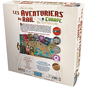 Asmodee Jeu - Les Aventuriers du Rail : Europe (15eme Anniversaire)
