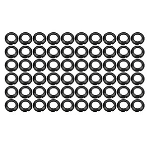 Winding Check Ring, 60pcs Black Silicone Fishing Rod Trim Ring to Enhance the Binding Force of the Rod Body to Prevent the Rod Body from Being Damaged, for Fly, and Casting Fishing Rods(11mm)