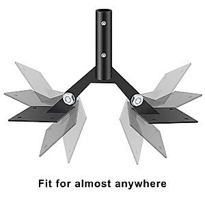 Garden Weathervane Steel Roof Mount with Hardware,Adjustable Weather Vanes Mount for Roofs