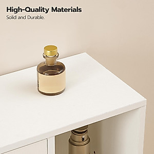 HOOBRO Medicine Cabinet with Mirror, Bathroom Wall Mounted Cabinet with Hidden Space and 2 Adjustable Shelves, Single Mirrored Door, for Bathroom, Bedroom, Living Room, Kitchen, White WT55CW01