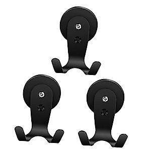 Amosfun 3pcs Coat Front Cup Room Retro Key Punch-Free Metal Mounted Sundries Cap Hook Utility Daily Use Hangers Duty Multi-Functional Hanging Refrigerator Towel Party for Door Round Bags