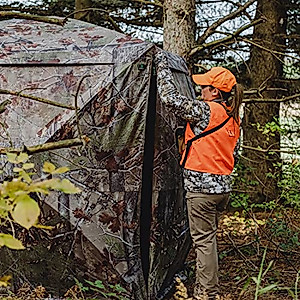 Barronett Blinds RA200BW Radar Pop Up Portable Blind, Bloodtrail Backwoods Camo