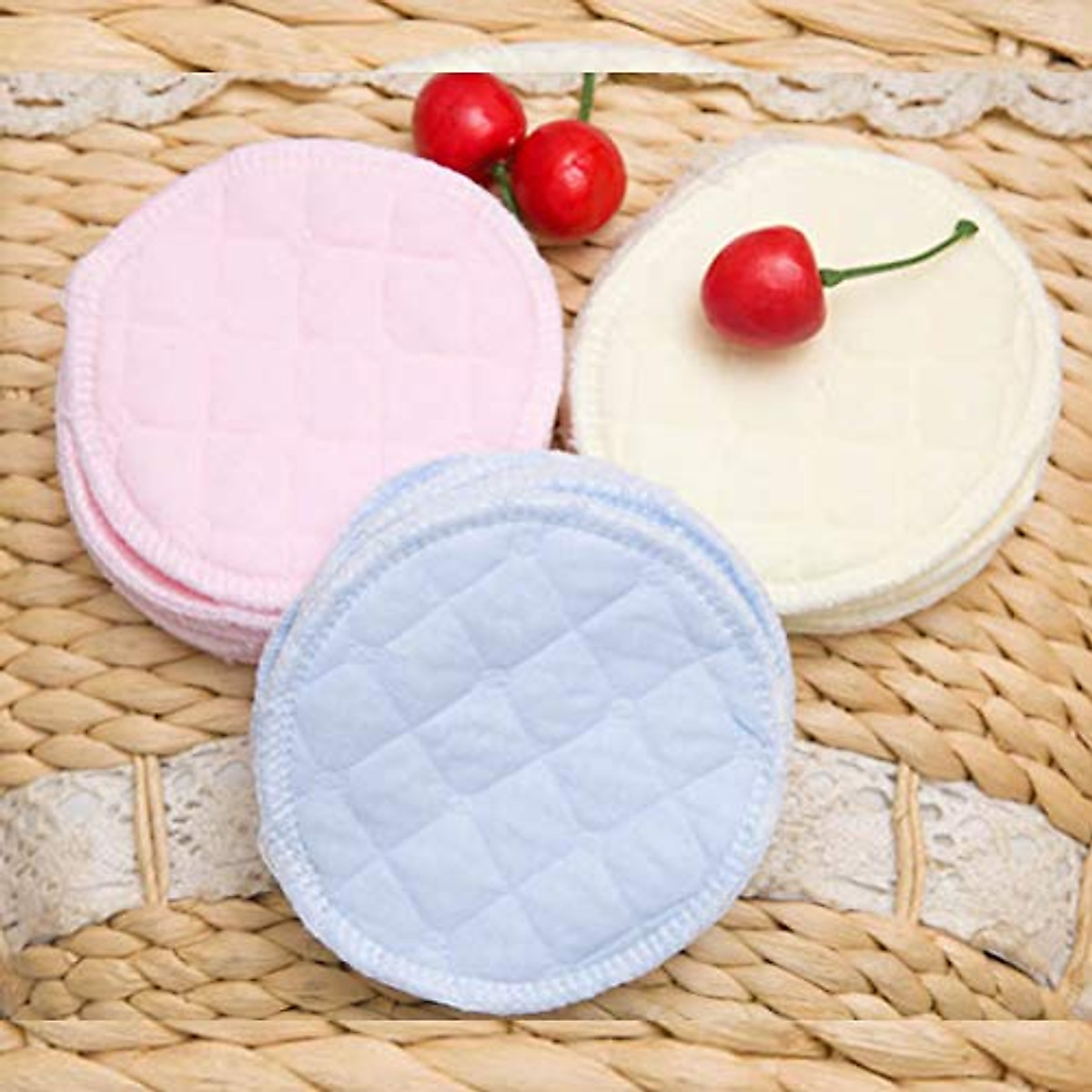 ARTIBETTER 6pcs Bamboo Nursing Pads Reusable Washable Breastfeeding Pads Breast Pad (Random Color)