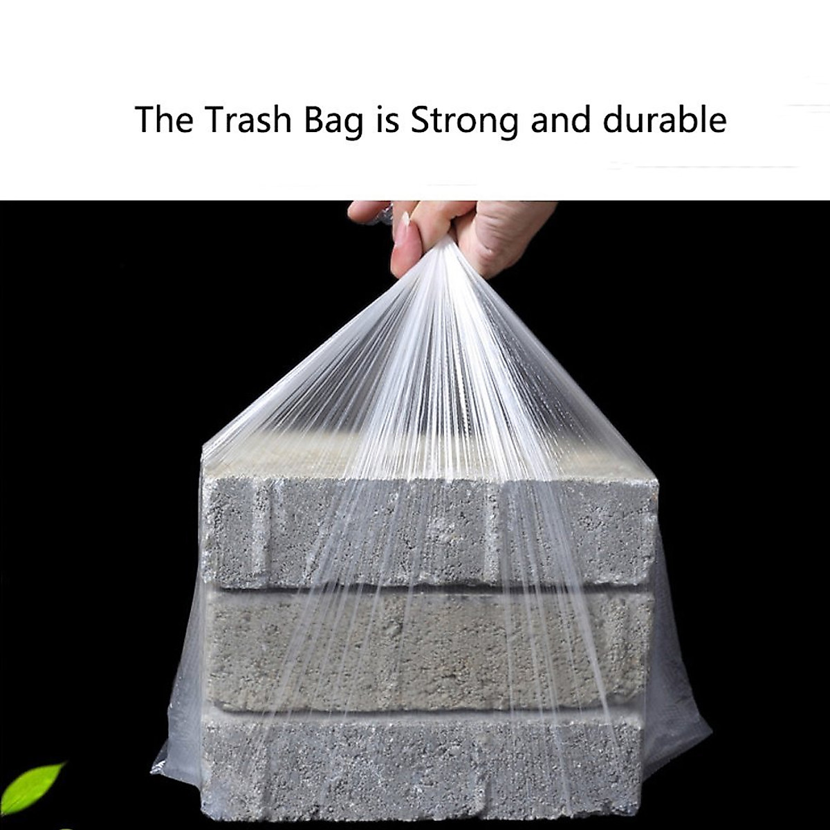 Small Trash Bag,Gereen 1.6 Gallon Extra Strong Trash bag Garbage Bag Trash Can Liner (1.6 Gallon(120 Count), Clear)