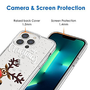 Pnakqil Christmas Phone Case for Samsung Galaxy S9 Plus 6.2'', 3 Packs Clear Transparent Soft Silicone Cover with Santa Claus Elk Cartoon Cute Design Pattern Slim Protective Girls Gift, 29