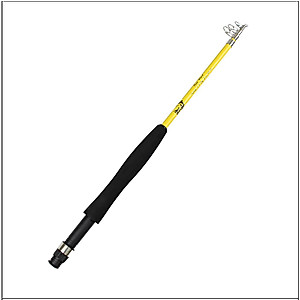 RoseWood Fly Fishing Rod 6' 6 Durable Fiberglass Blank Soft Travel Pack Fly Rod #3 Line Weight Protable Telescopic Fly Fishing