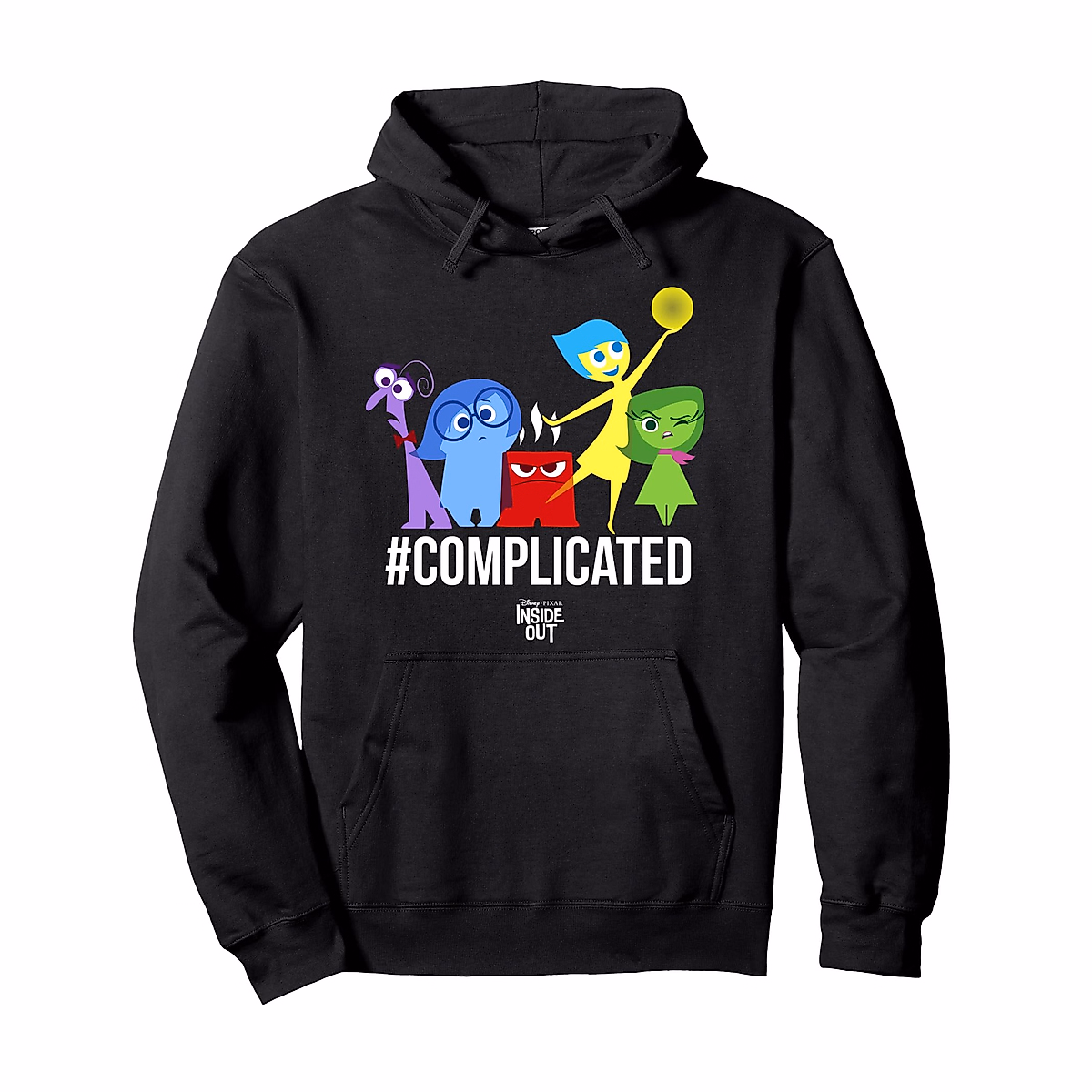 Disney Pixar Inside Out Complicated Emotions Graphic Hoodie Pullover Hoodie