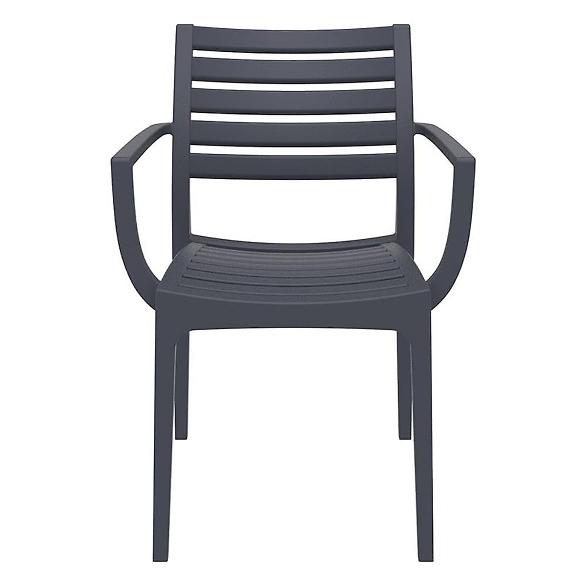 Compamia Artemis Outdoor Dining Arm Chair (Set of 2) - Dark Gray