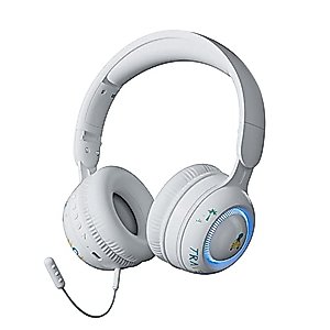 Xmenha Kids Wireless Headphones with Microphone for School - Boy Girls Noise Cancelling Ear Protection Bluetooth Headphones Foldable Children Volume Limiting for iPad Kindle Airplane Travel Tablet