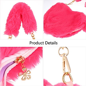 CALLARON Lovely Handbag Plush Handbag 1pc Shaped Bag Fur Christmas Miss Plush Bag -shaped Handbag Carteras Para Mujer De Colgar Hombro