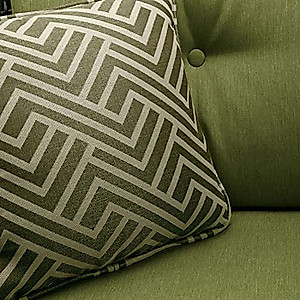 Hanover Strathmere 4-Piece Outdoor Patio Deep Seating Lounge Set with Sofa, 2 Swivel Chairs with Thick Foam Cushions, Four Accent Pillows and a Glass-Top Coffee Table