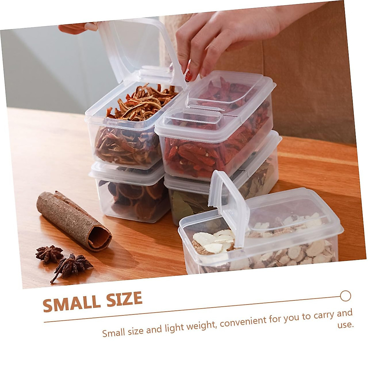 SHOWERORO Small Lightweight Condiment Dispenser Spice Storage Box Seasoning Jar for Home Restaurant