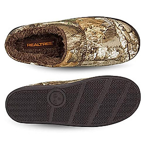 Realtree Boy's Memory Foam Moccasin House Slipper Indoor/Outdoor, Camo Clog, Small