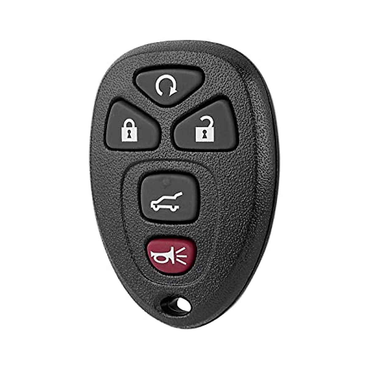 Keyless Remote Start Car Key Fob with Ignition Key fits Chevy Suburban Tahoe Traverse/GMC Acadia Yukon/Cadillac Escalade SRX/Buick Enclave/Saturn Outlook OUC60270, OUC60221 (Pack of 2)