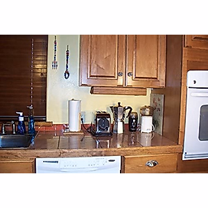 Makimoo Kitchen Storage Under Cabinet Spice Rack, Handmade Hardwood, Holds 16 Large or 32 Small Spice Containers