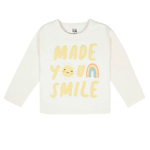 Gerber Baby Girls Toddler 2-Piece Long-Sleeve Tee & Pleated Skirt Set, Smile Plaid, 18 Months