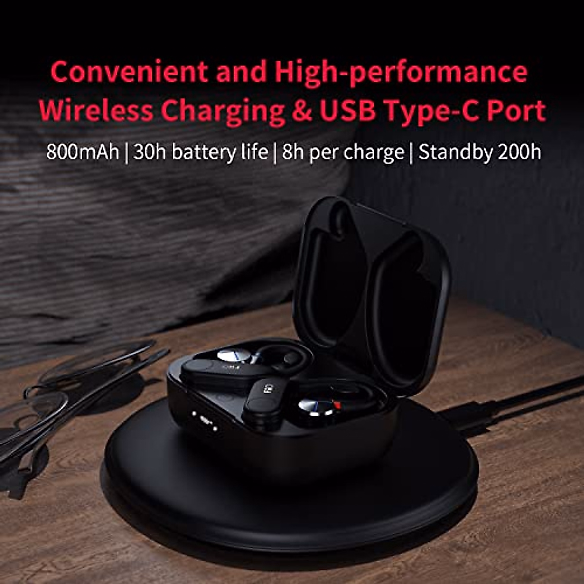 FiiO UTWS5 Amplifier Bluetooth Earbuds Hook Wireless 96kHz/24bit High Resolution Bluetooth 5.2 Standard MMCX 30hrs Battery Life IPX4