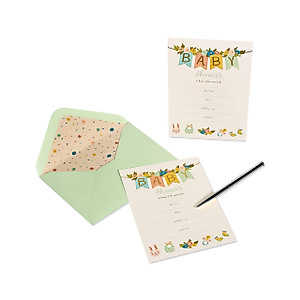 Papyrus Baby Shower Invitations, Banner (20-Count)