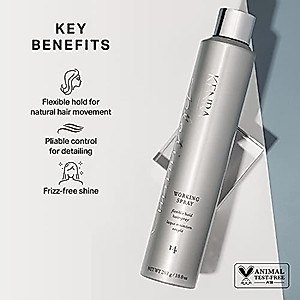 Kenra Platinum Working Spray 14 50% | Flexible Hold Hairspray | Fast-Drying, Non-Sticky | Creates Volume & Texture | Leaves Hair With Frizz-Free Shine | All Hair Types | 10 oz