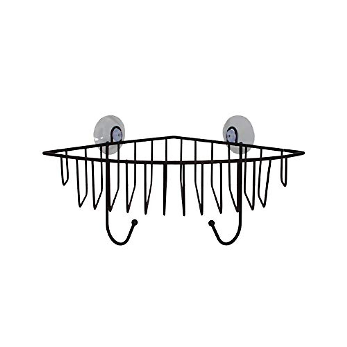Corner Shower Caddie With Suction Cups Bath Bathroom Corner Shelf Rack Bronze Finish