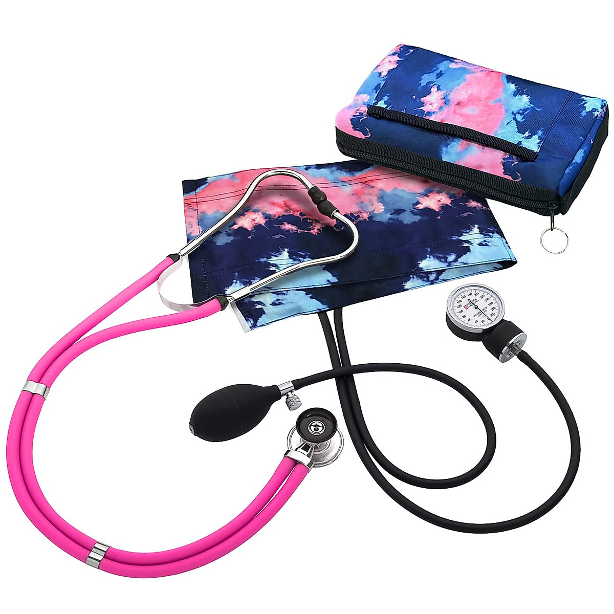 Prestige Medical Aneroid Sphygmomanometer/Sprague-Rappaport Kit, Tie Dye Supernova