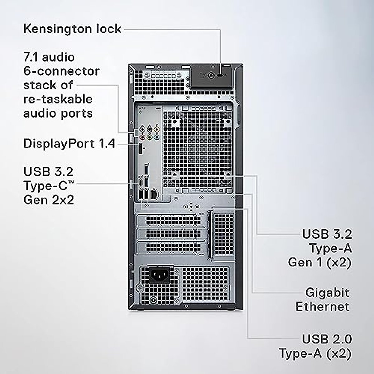 Dell XPS 8960 Desktop Computer Tower 2023 | 13th Gen Intel Core i7-13700 16-Core CPU, 64GB DDR5 RAM, 2TB NVMe M.2 PCIe SSD, Intel UHD Graphics 770, WiFi 6, Windows 11 Home
