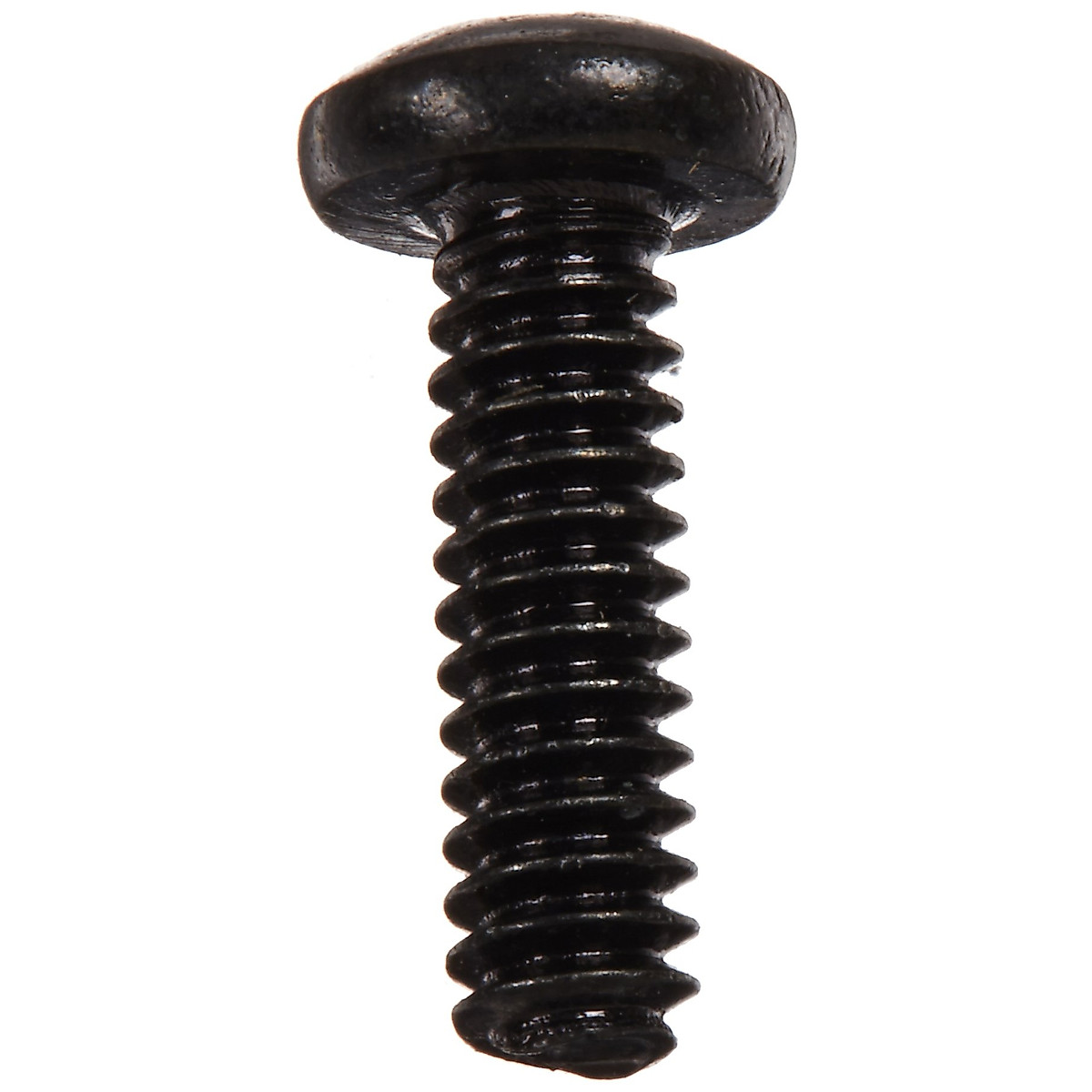 Small Parts 0406MPPBZ Steel Pan Head Machine Screw, Black Zinc Plated, Meets ASME B18.6.3, #1 Phillips Drive, #4-40 Thread Size, 3/8" Length, Fully Threaded, Import (Pack of 100)