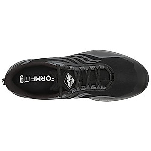 Saucony Men's Core Peregrine 12 Trail Running Shoe, Black/Charcoal, 9.5