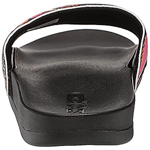 adidas Women's Adilette Comfort Slides Sandal, Core Black/Wonder White/Core Black, 6