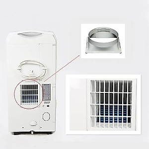 Portable Air Conditioner Exhaust Hose Coupler - 5.9 inch/6 inch AC Hose Coupler Extension, Portable Window Adapter A/C Unit Tube Connector Mobile air Conditioning Accessories (Square to Round)