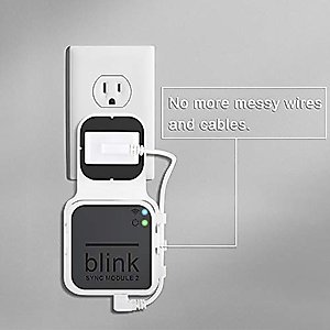 256GB USB Flash Drive and Outlet Wall Mount for Blink Sync Module 2, Save Space and Easy Move Mount Bracket Holder for Blink Outdoor Indoor Security Camera (Blink Sync Module 2 is NOT Included)