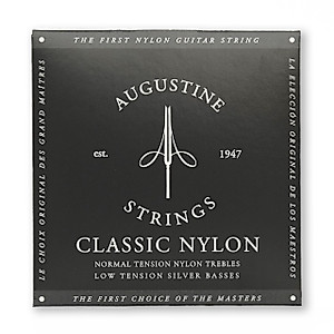 Augustine Classic Black Set, Low Tension Classical Guitar Strings - 1 Set